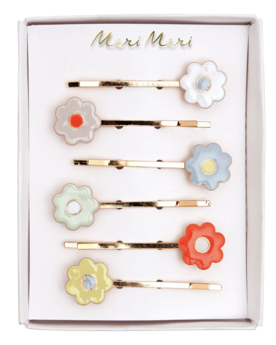 Daisy Enamel Hair Clips - Meri Meri - Florafauna