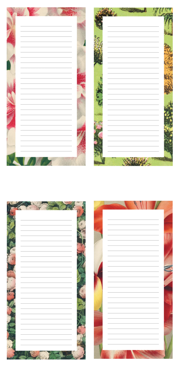 John Derian 80 Page Notepad - In the Garden - Florafauna